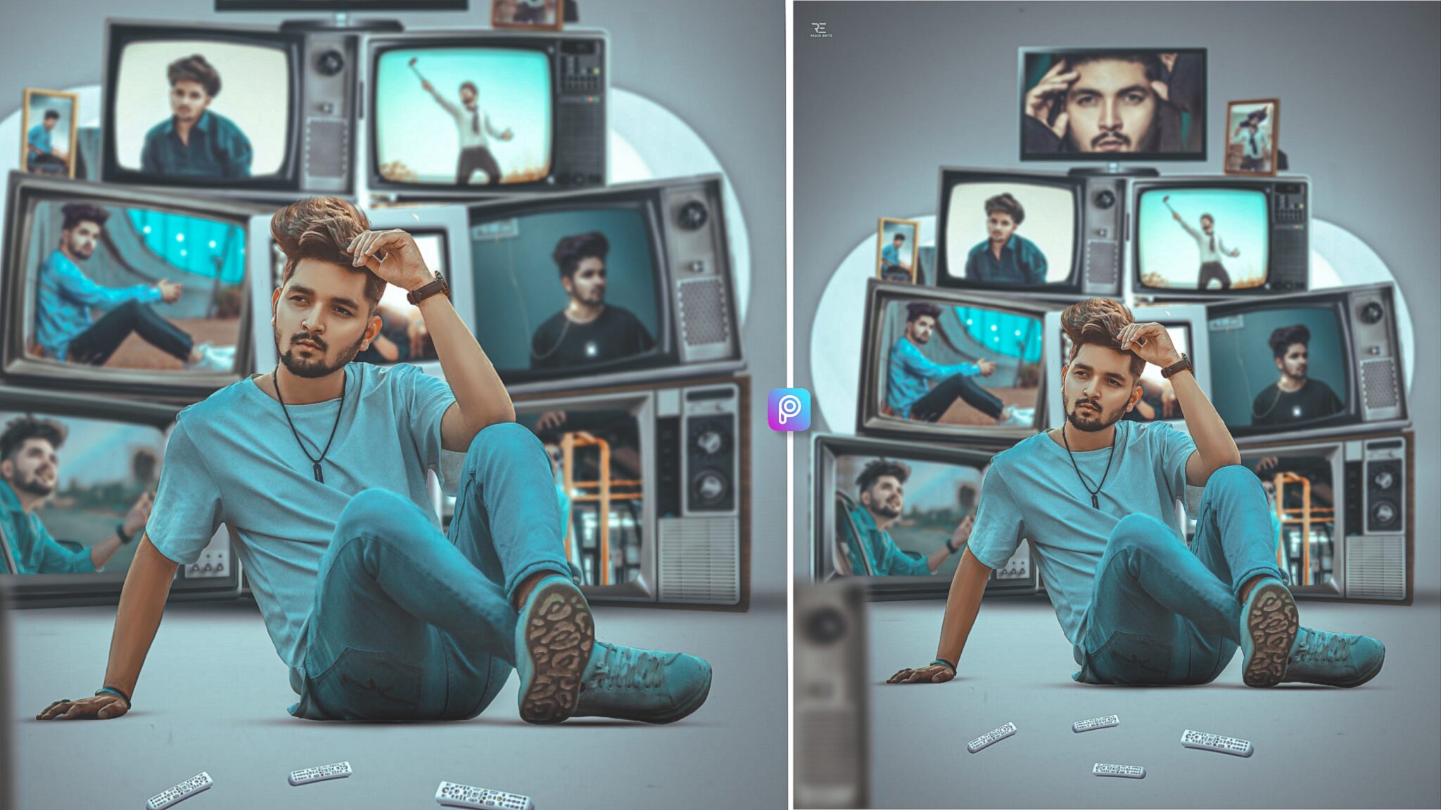 Tv editing background || PicsArt Tv frame Photo Editing