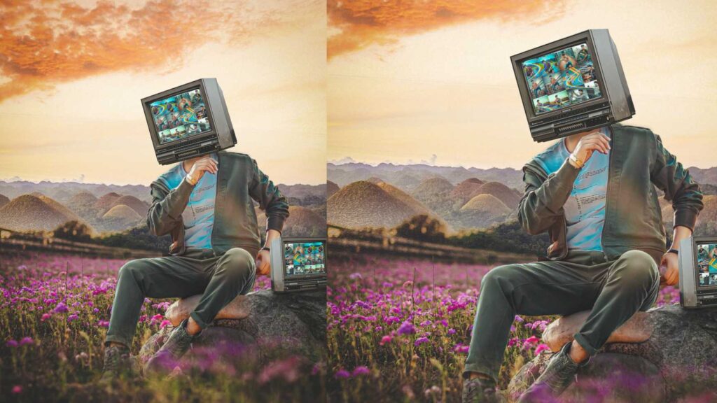 TV Face Photo Editing Background & Png Stock Download