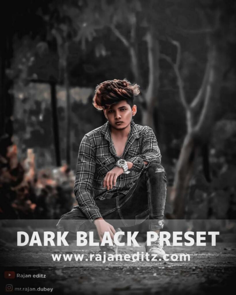 Lightroom dark black preset | Free dark black preset