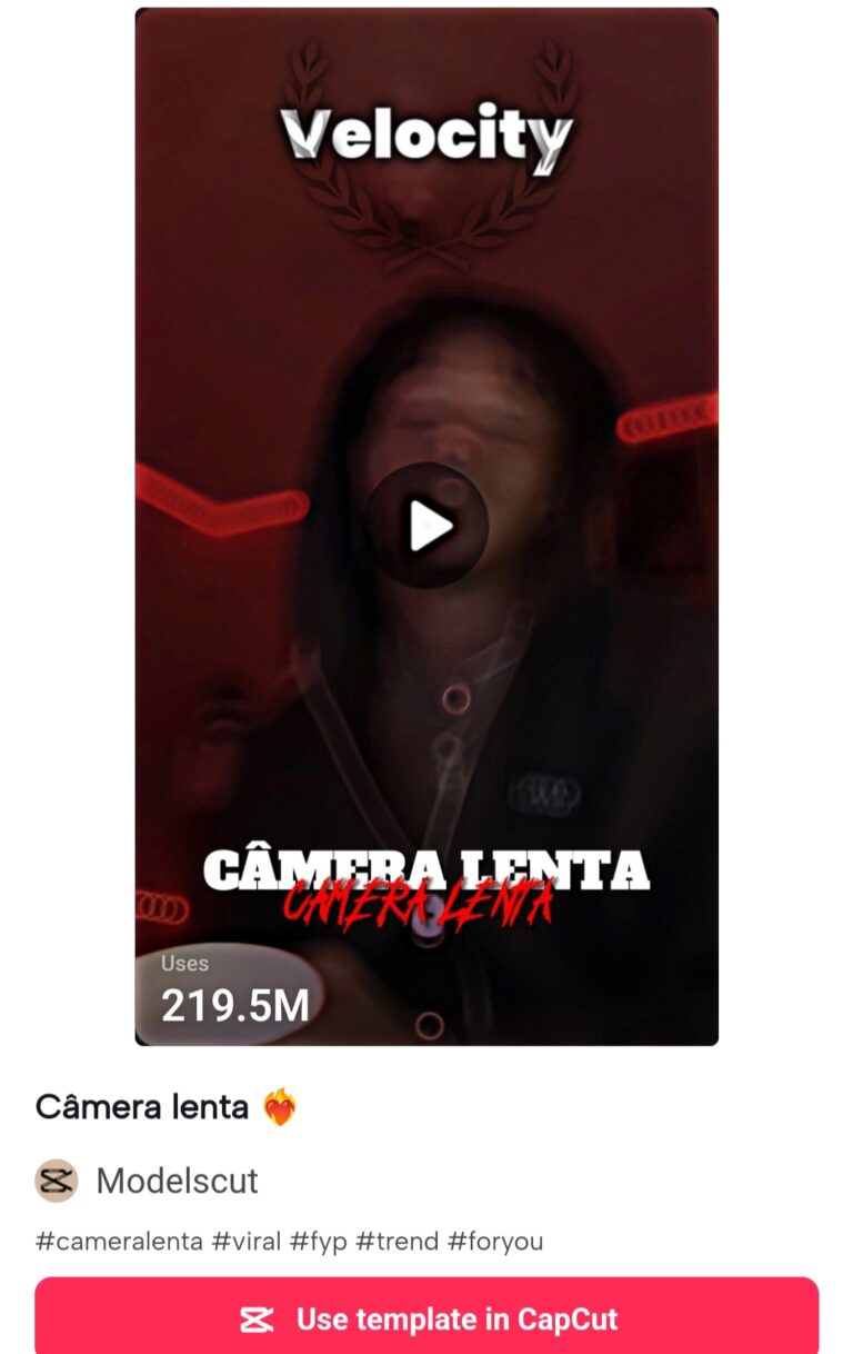 Camera Lenta Capcut Template | Top 5 Camera Lenta Capcut Template