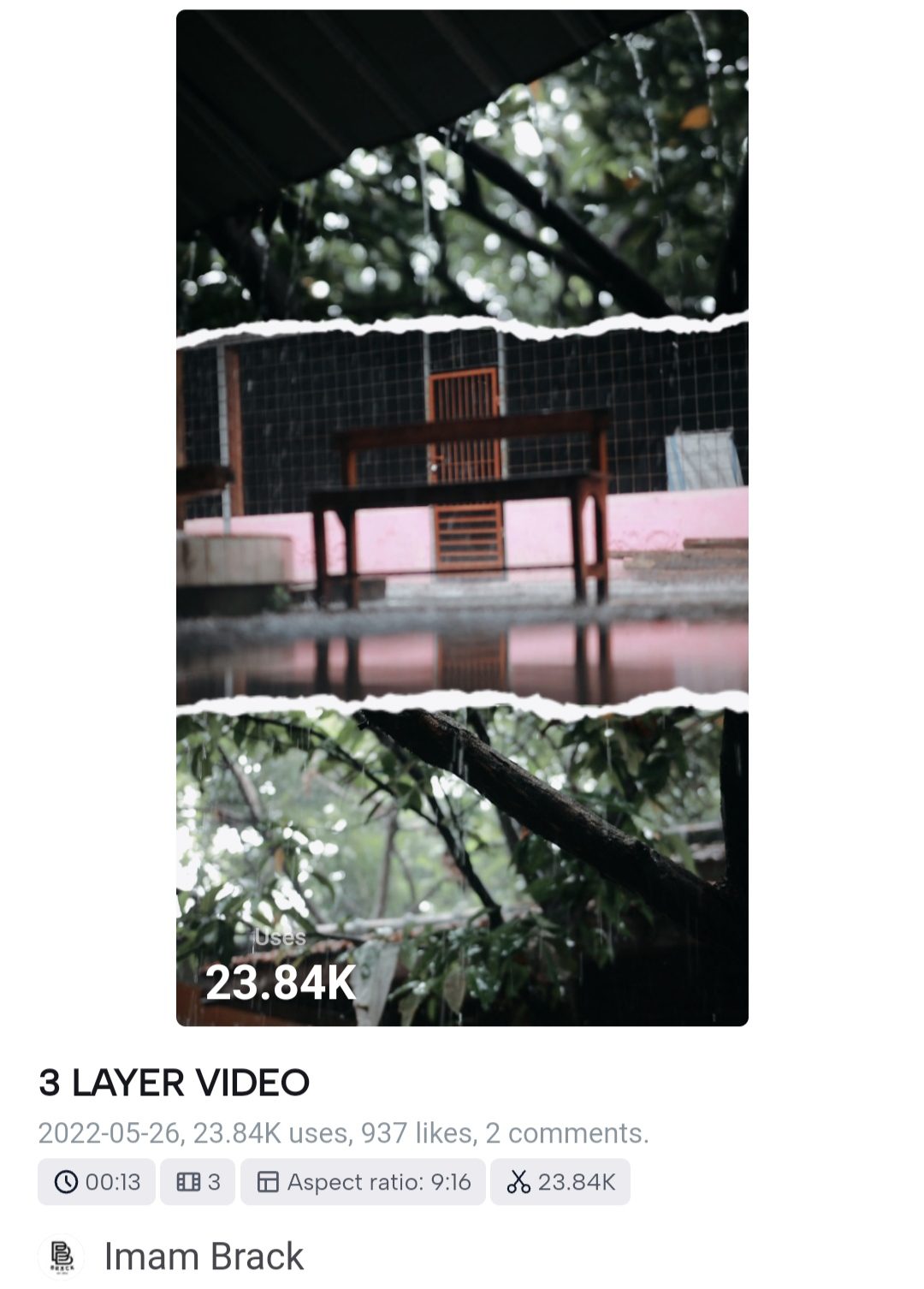 3 Layer New Trend CapCut Template Link 2023 | 3 Fame Video Template