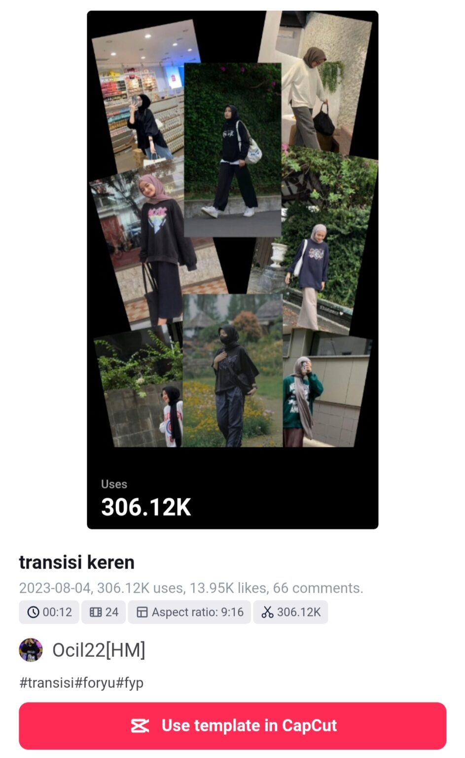 Photo Dump New Trend CapCut Template