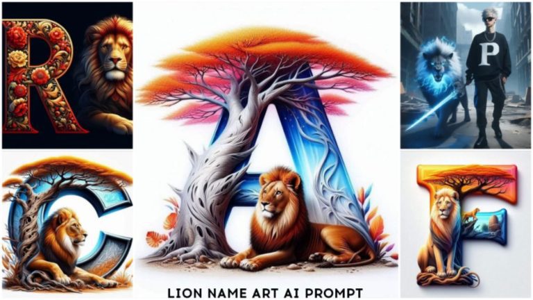 Lion Name Art Ai Image Creator Prompt 2024 - Bing Image