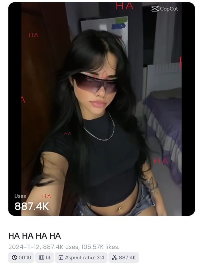 Ha Ha Ha CapCut Template Link 2025 (Meme Funk CapCut Template)