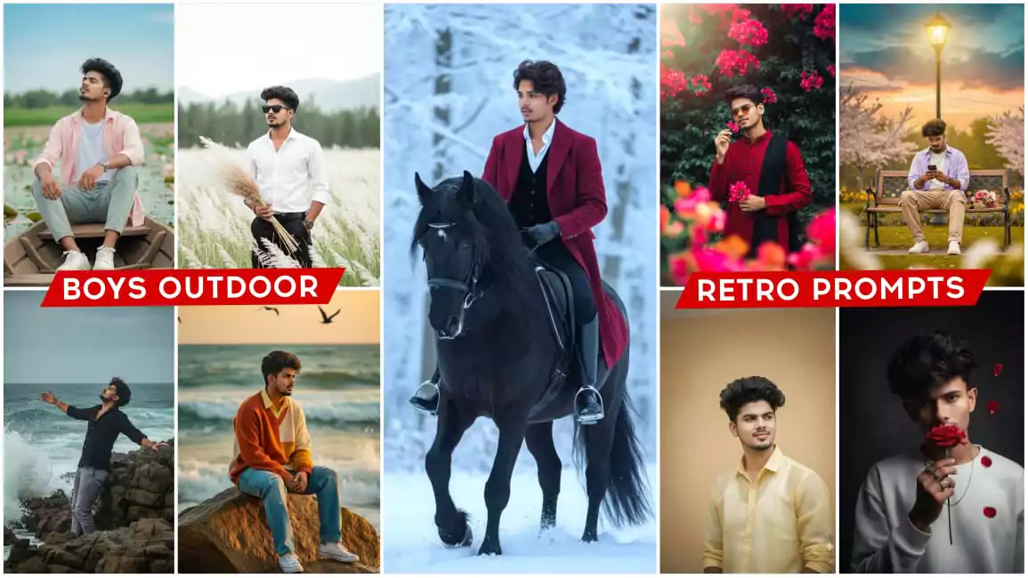 Google Gemini Boys Outdoor Retro Prompts - New Prompts