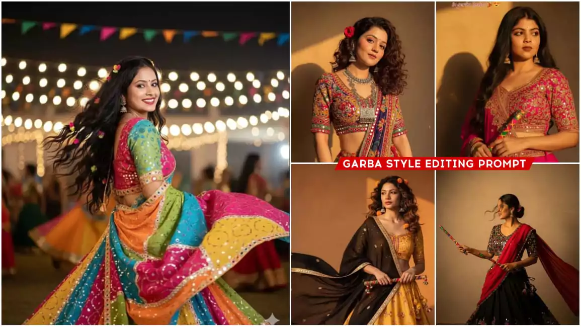 Google Gemini Navratri Garba Ai Photo Editing Prompt Free - Dhandiya ...