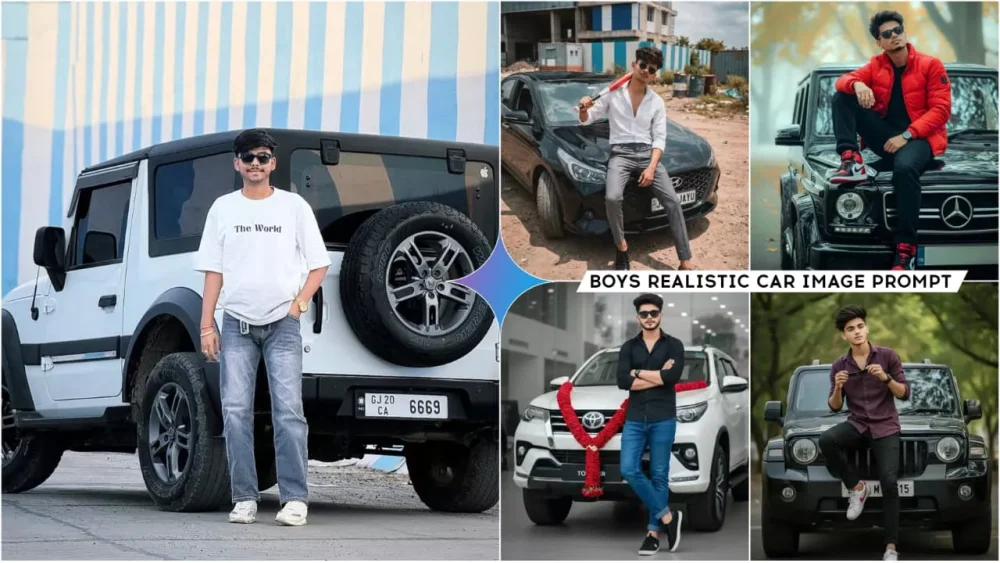 Google Gemini Boys Realistic Car Ai Photo Photo Prompts 2025